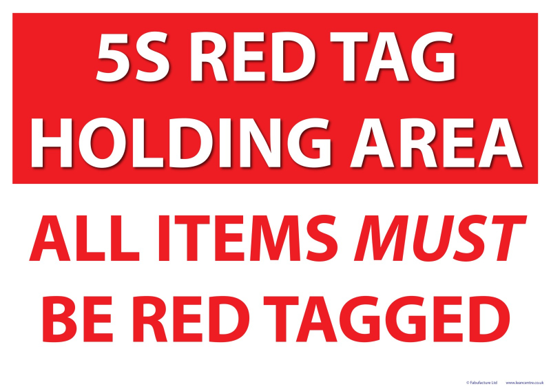 5S Red Tag Holding Area from Go Industro