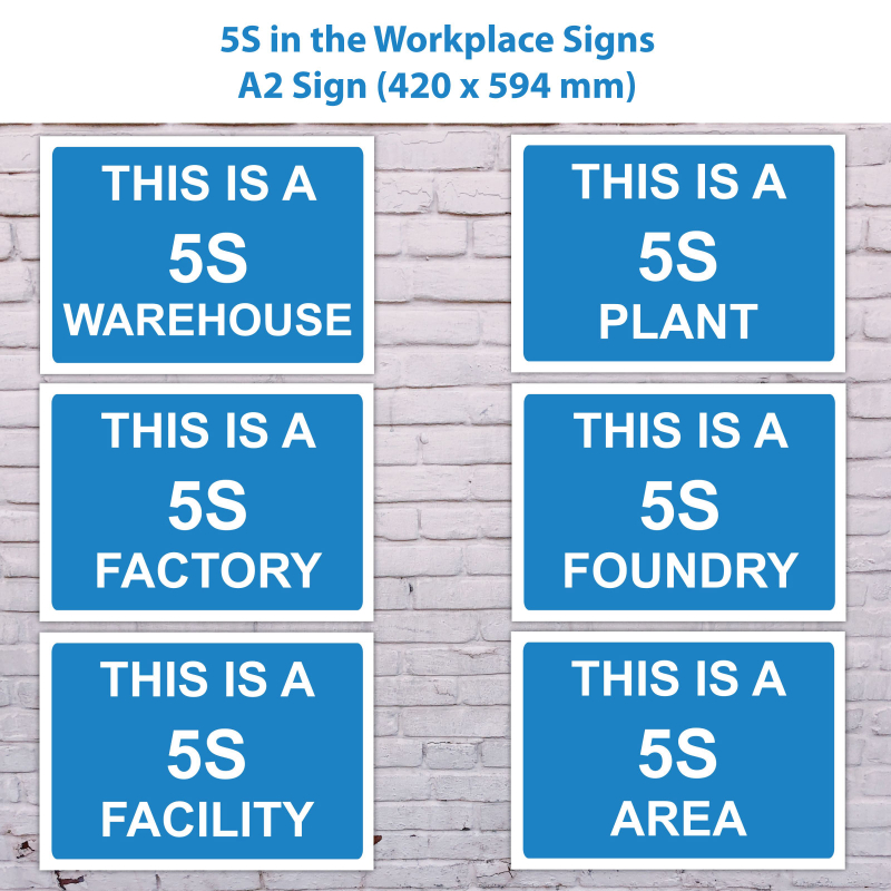5S Housekeeping Signs from Go Industro