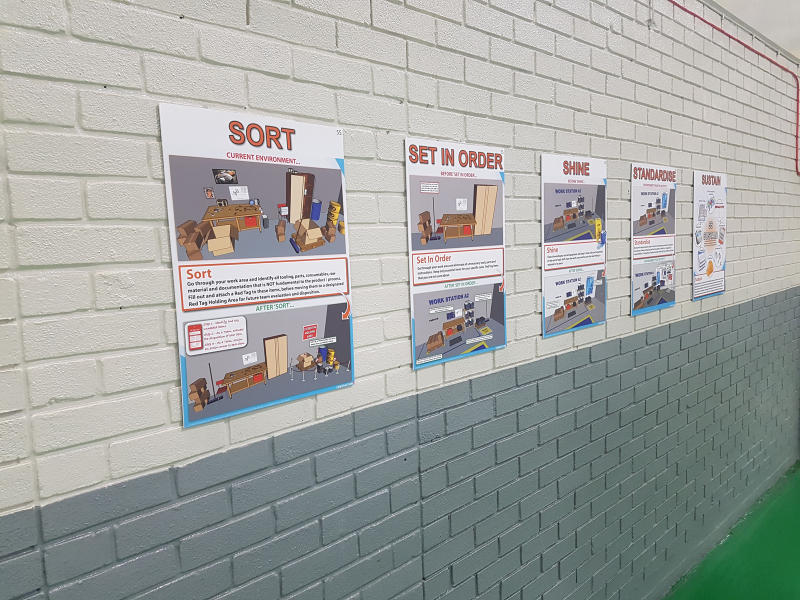 5S Poster and Wall Sign from Go Industro