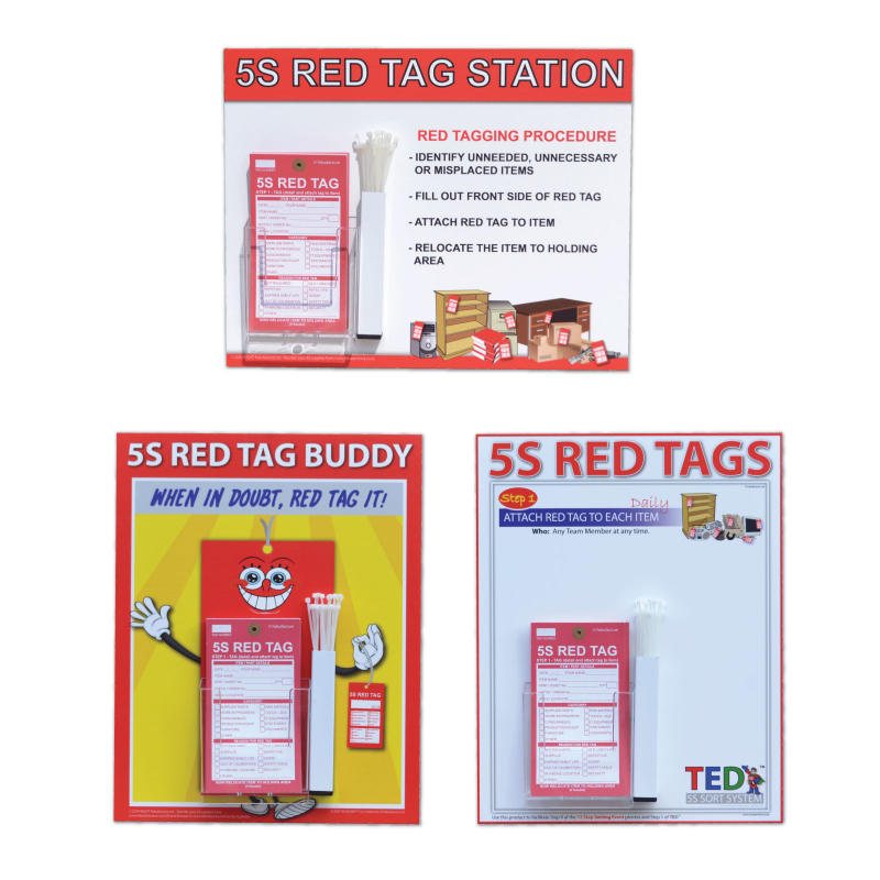 5S Red Tag Holder from Go Industro