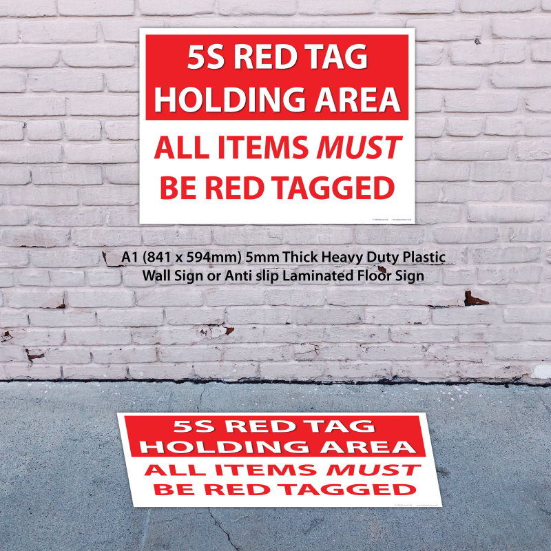5S Holding Area Signs from Go Industro