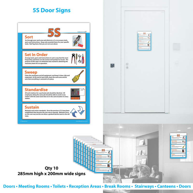 Small 5S Signs from Go Industro