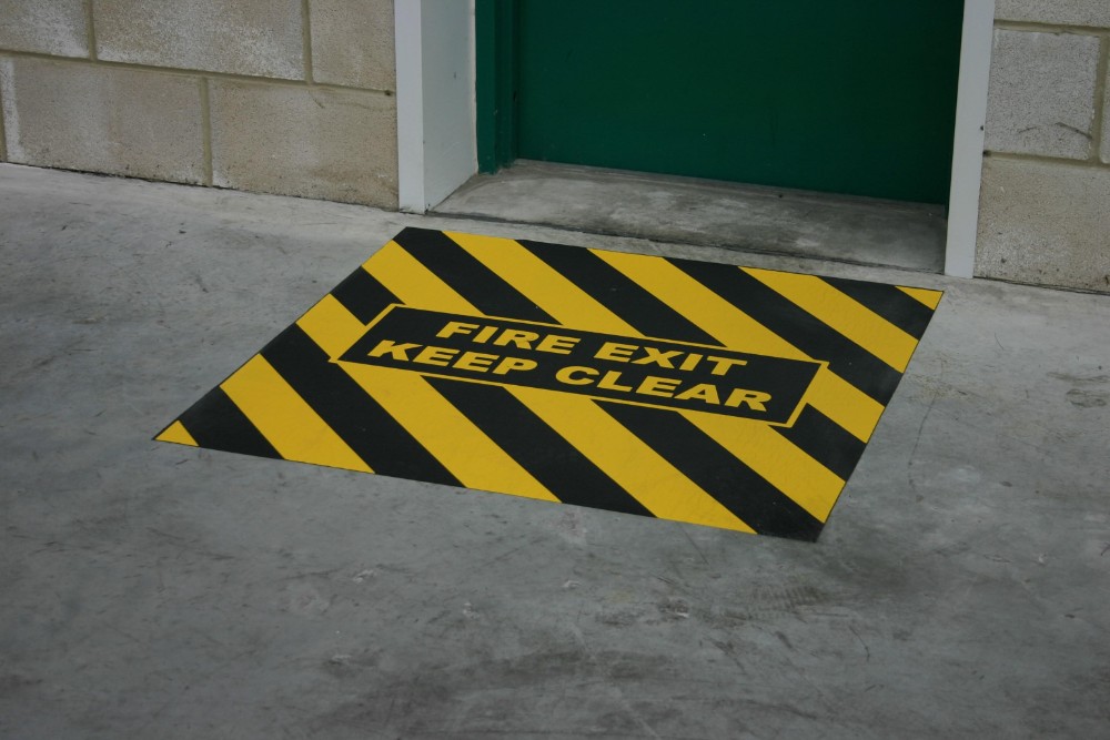 Fire Escape Floor Markings from Go Industro