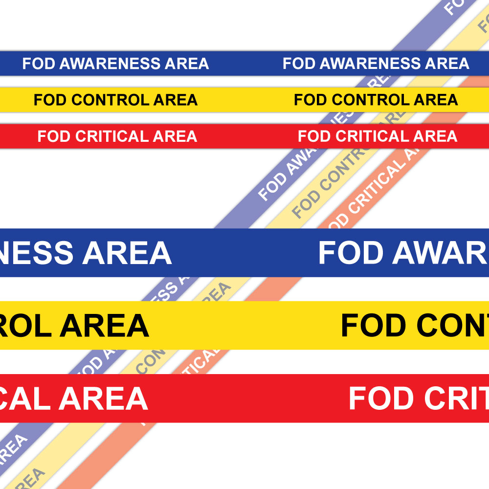 FOD Area Zone Floor Marking Tape from Go Industro UK