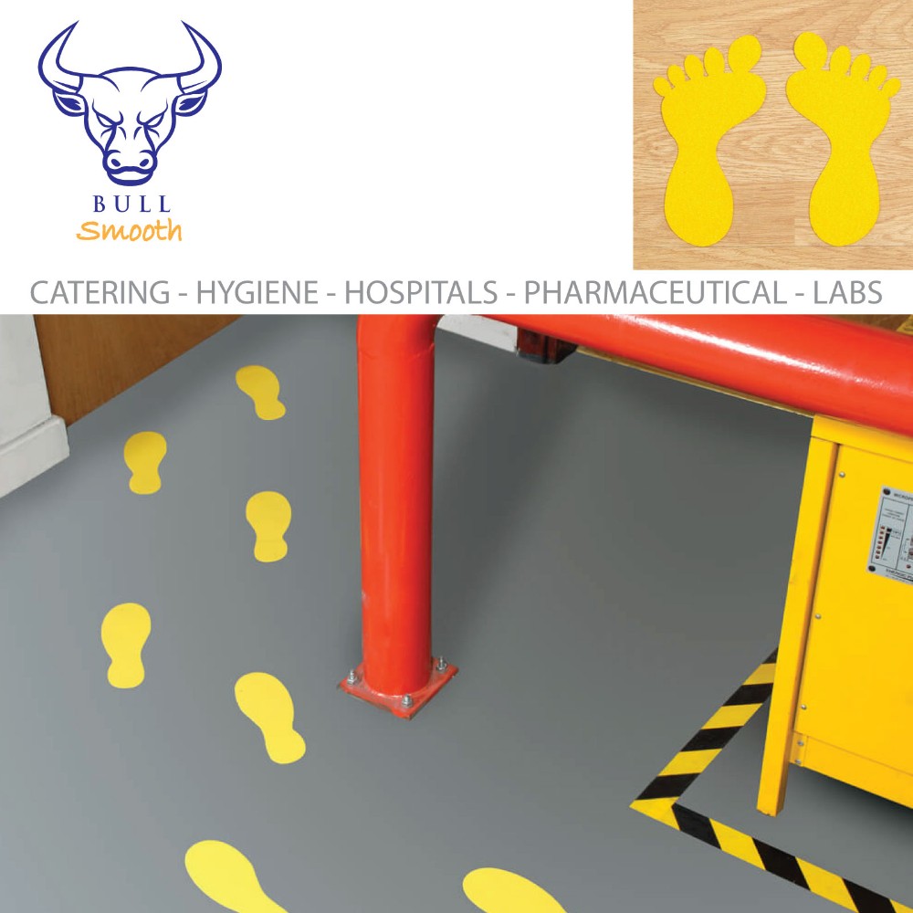 Foot Shape Floor Stickers from Go Industro