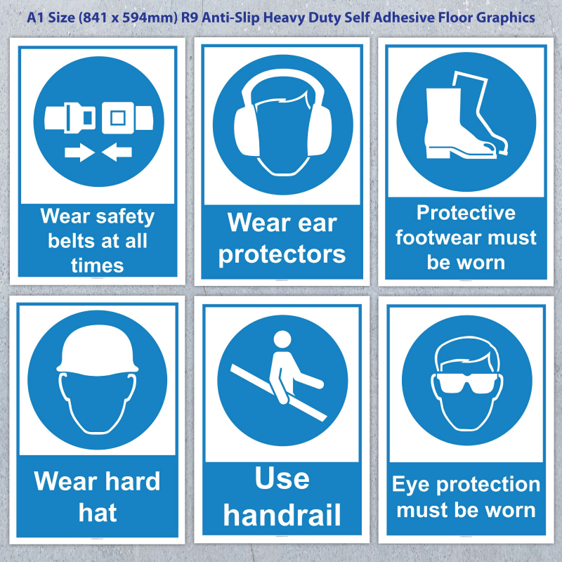 Large Safety Floor Sign from Go Industro