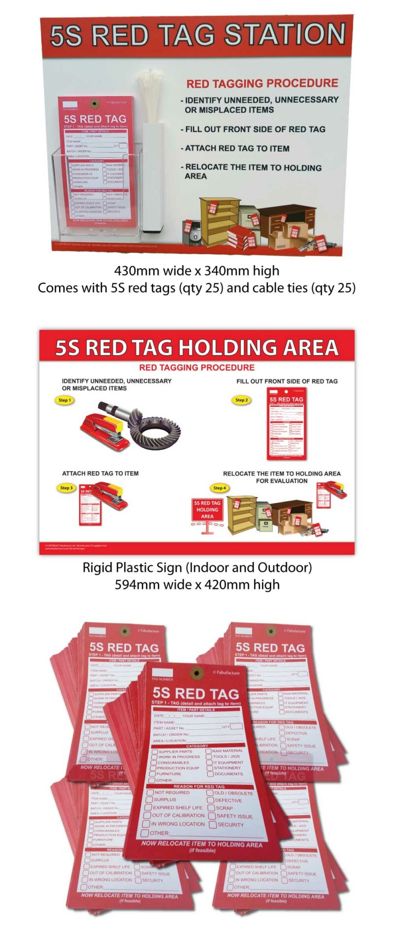 5S Red Tags from Go Industro