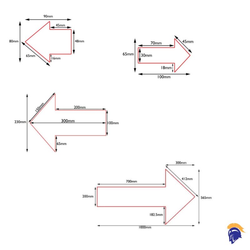 Heavy Duty Floor Arrows from Go Industro